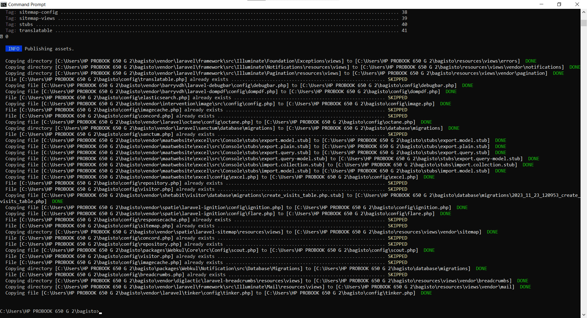 How to create ecommerce website using Laravel?